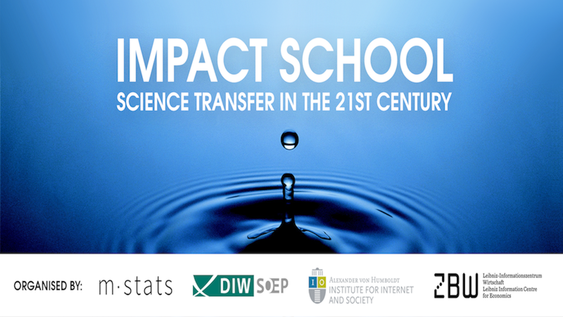 Impact School 2018: Science Transfer in the 21st Century - HIIG