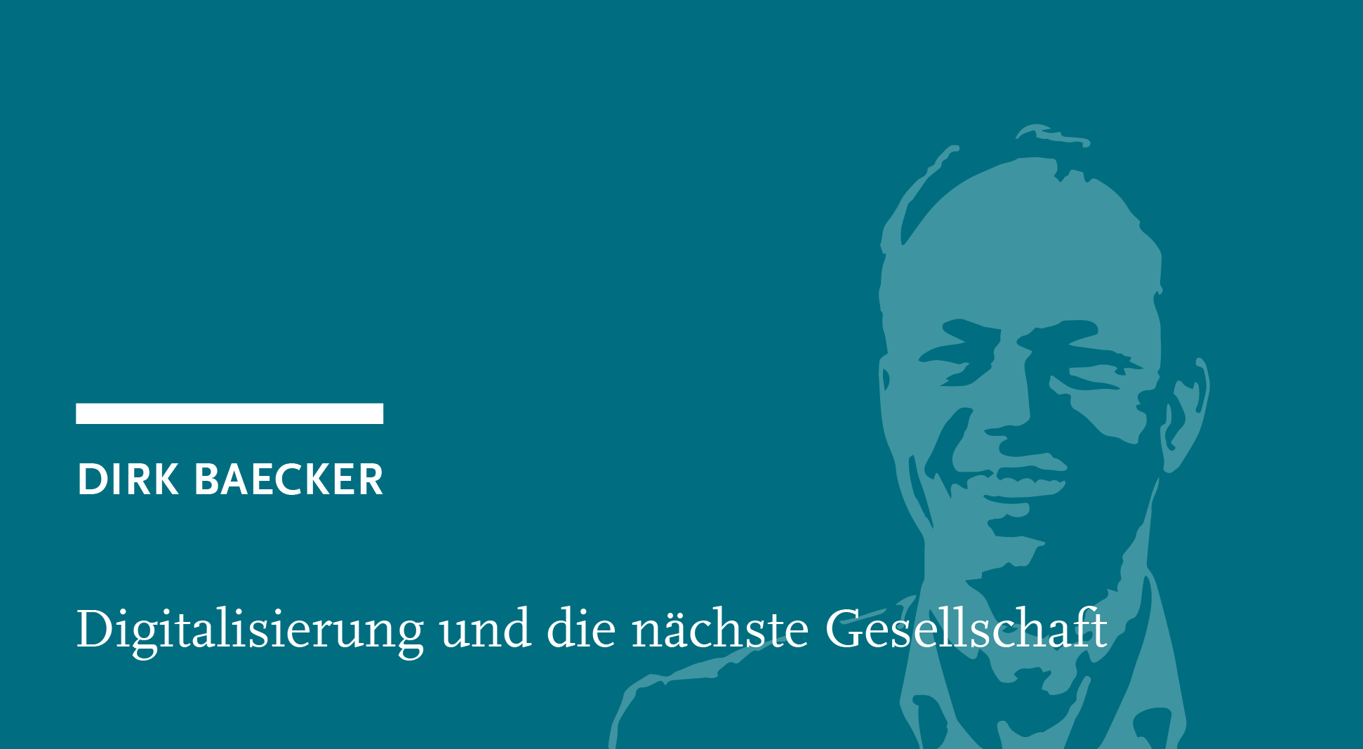 Dirk Baecker: Digitalisierung und die nächste Gesellschaft – HIIG