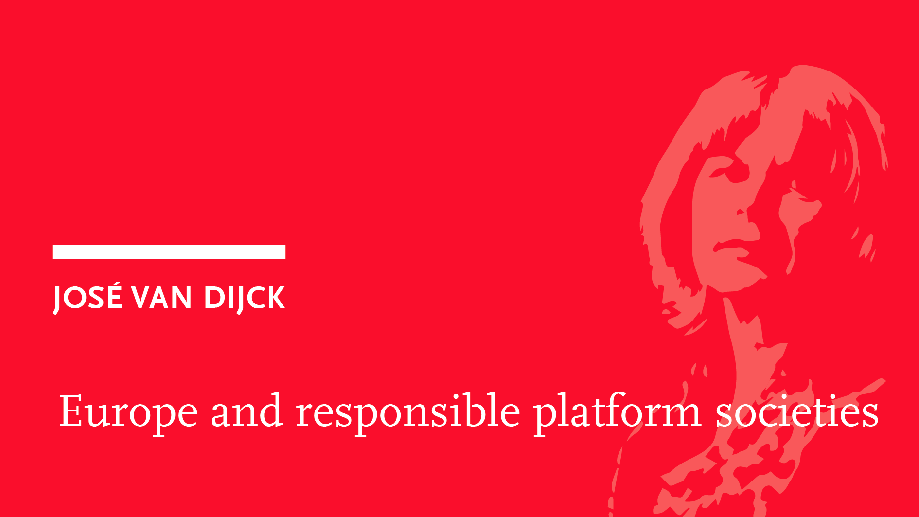 José van Dijck: Europe and responsible platform societies – HIIG