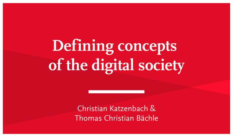 Defining concepts of the digital society – HIIG